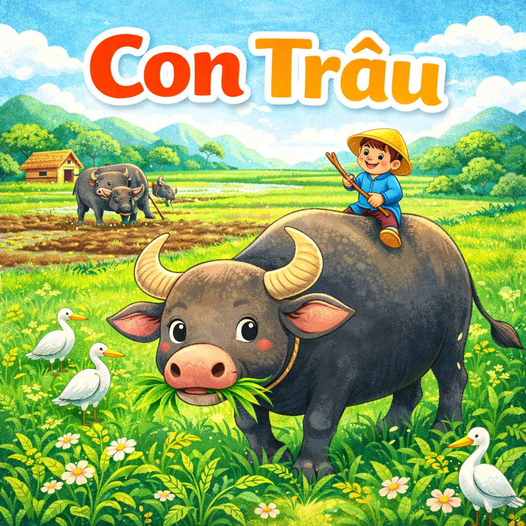 BÀI THƠ CON TRÂU